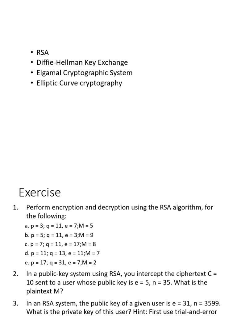 26-Practice Problems-14-03-2024 | PDF | Public Key Cryptography ...