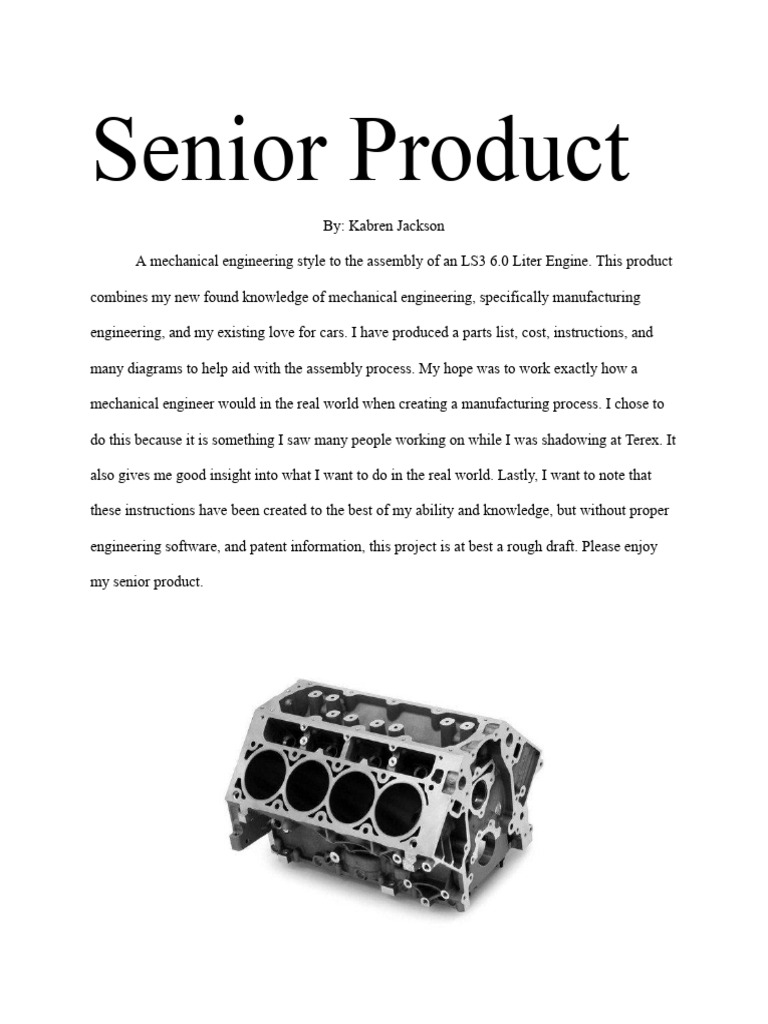 senior project | PDF | Engines | Mechanical Engineering