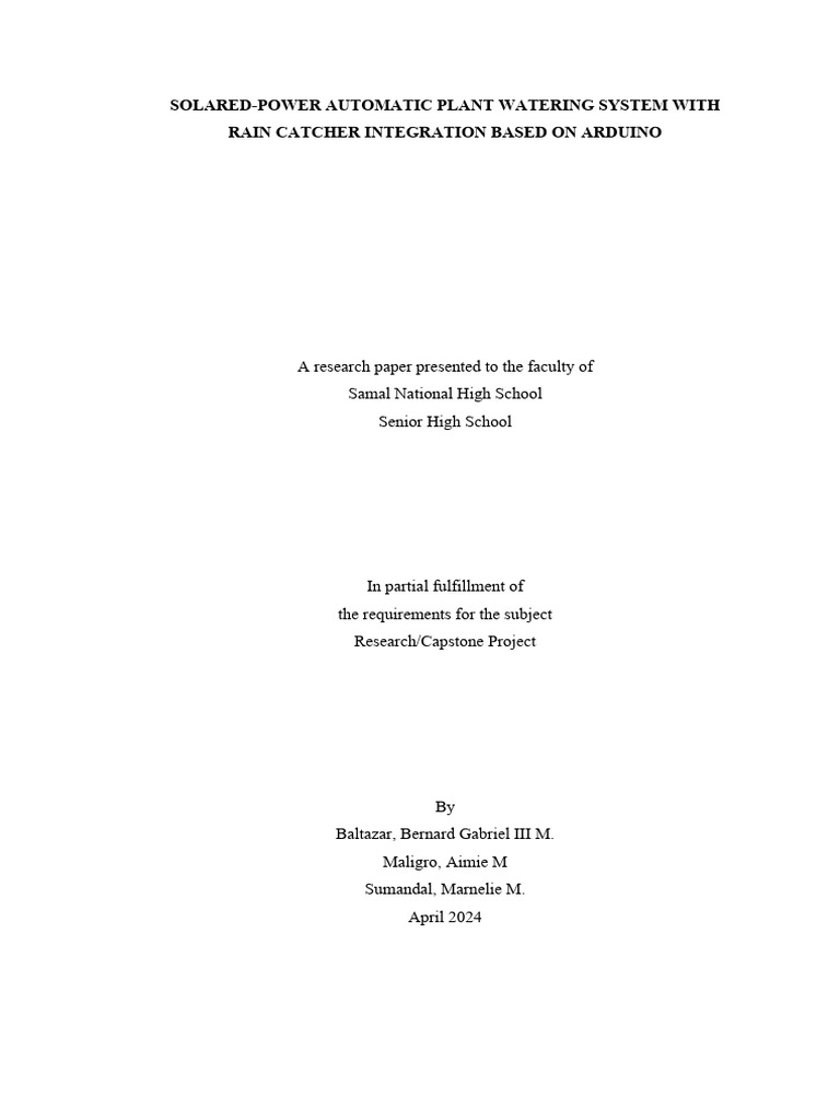 Imrad Template | Download Free PDF | System | Solar Panel