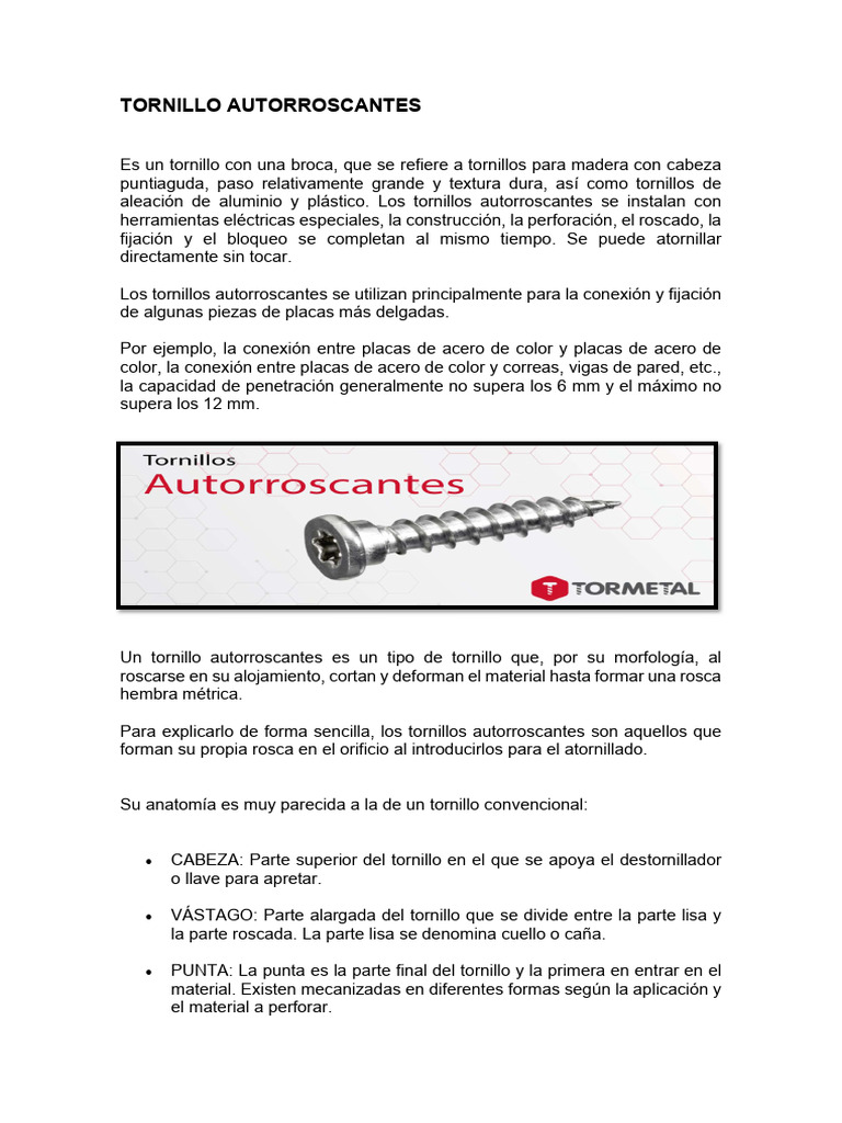 TORNILLO | PDF