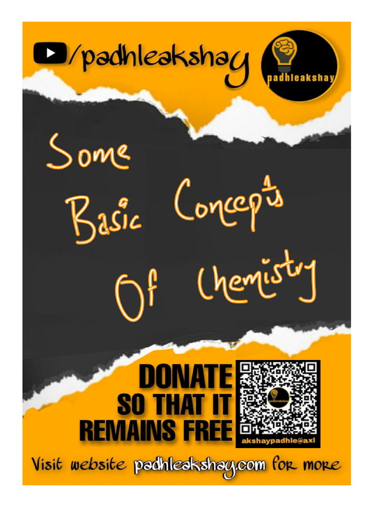 Chapter 1 Some Basic Concepts Of Chemistry Pdf Mixture Stoichiometry