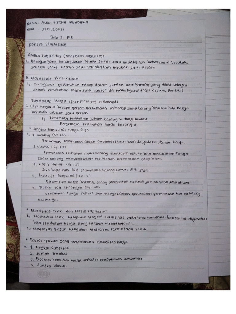 Resume Bab 3 PIE | PDF