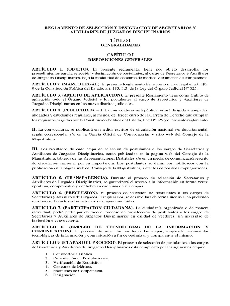 Selección de Secretarios Judiciales | PDF | Documento de identidad | Judicaturas