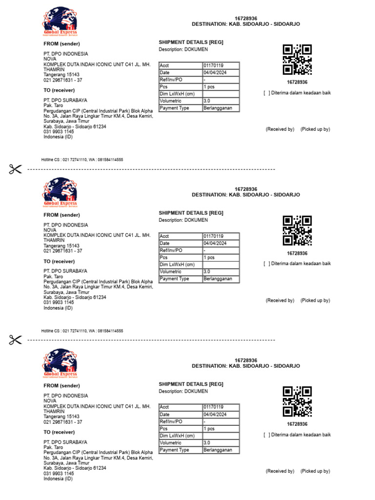 AWB Global Express 1.1 | PDF