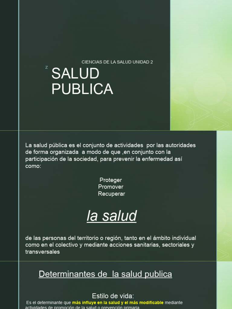 Claves de la Salud Pública y su Impacto | PDF | Salud pública | Sistema ...