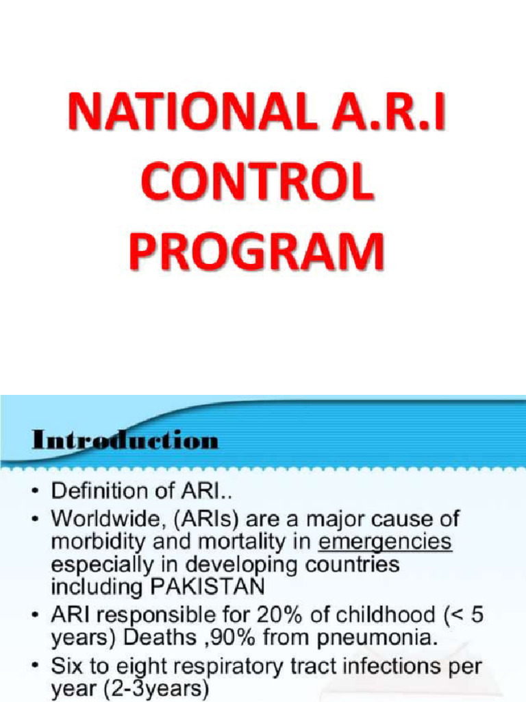 National ARI control programme | PDF