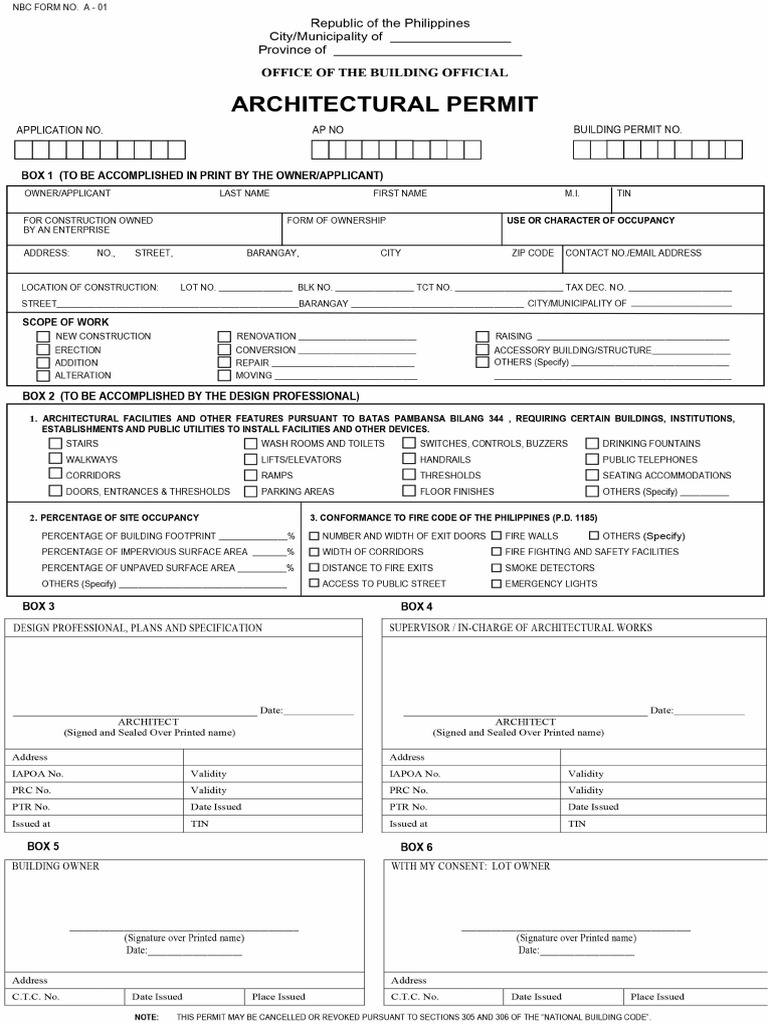 Architectural Permit | PDF