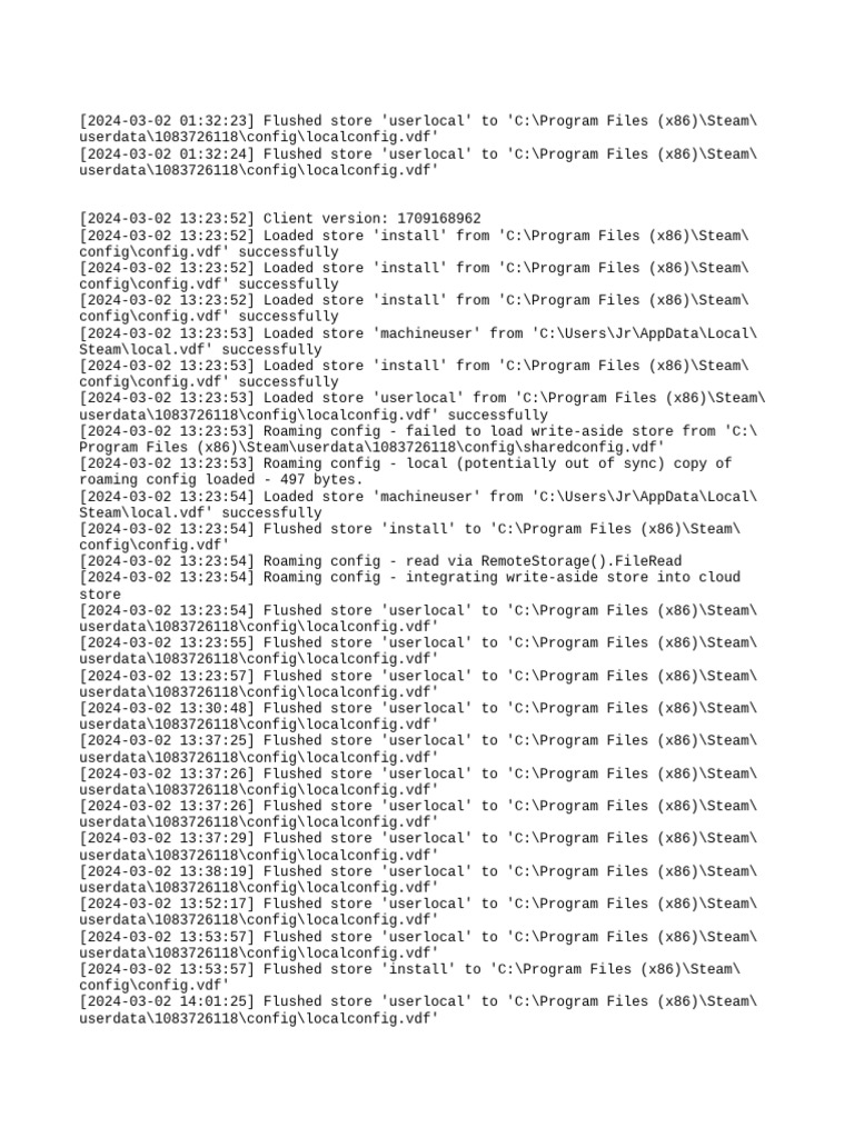 Configstore Log | PDF | Computer Science | System Software