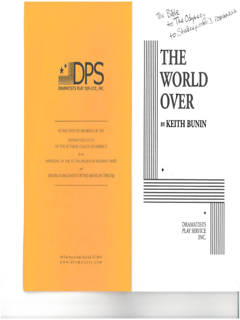 The World Over by Keith Bunin | PDF