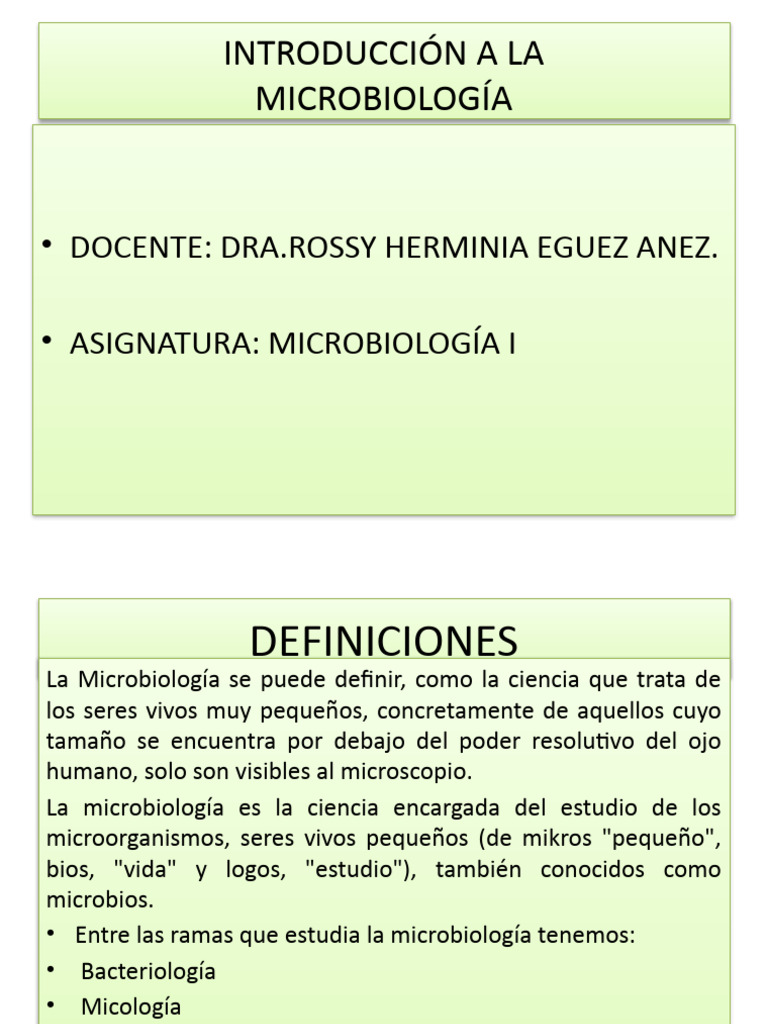 Introducción A La Microbiologia Nuevo | PDF | Microbiología | Microorganismo