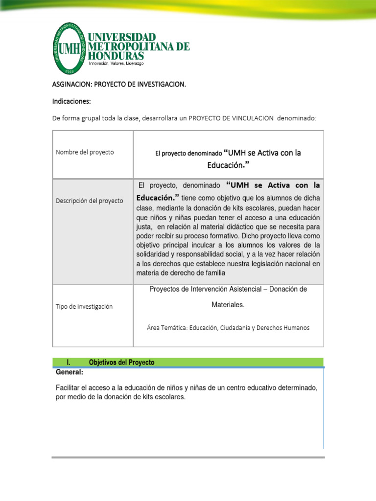 Directrices Proyecto de Investigacion | PDF