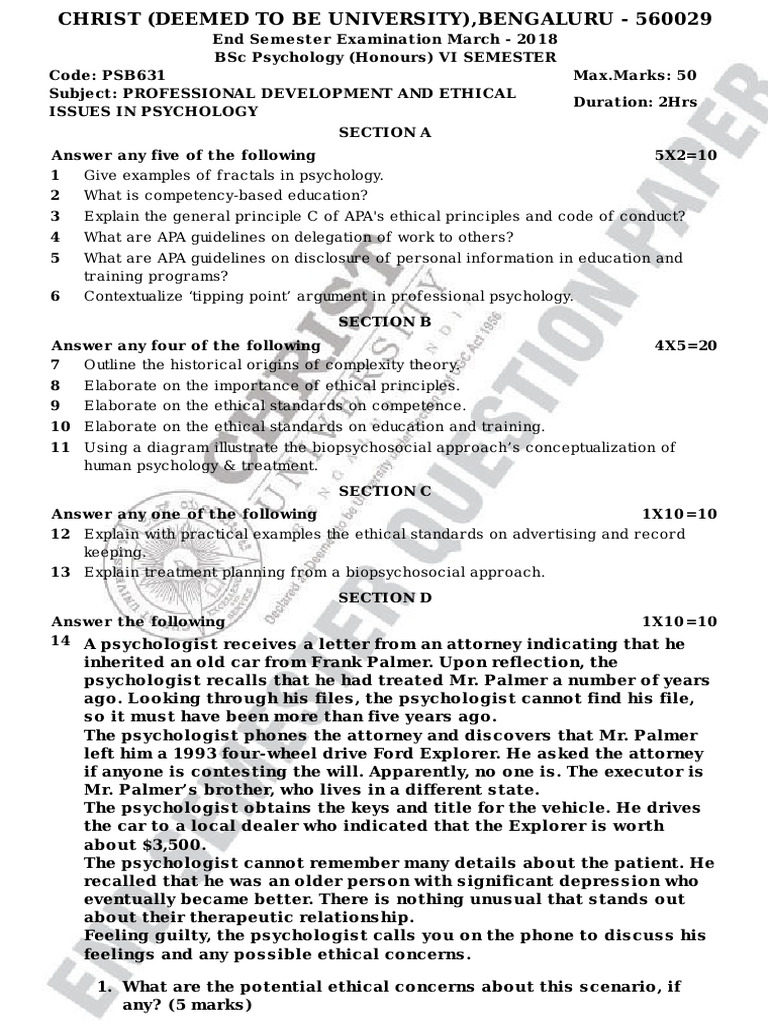 ethics2 | PDF | Psychology | American Psychological Association