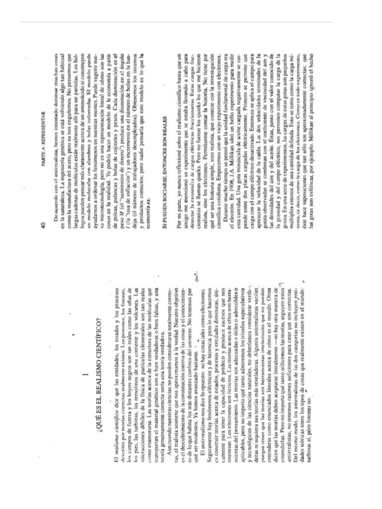 Ian Hacking Representar e Intervenir 1.qué Es El Realismo Científico | PDF