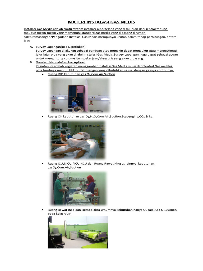 Materi Instalasi Gas Medis 1 | PDF