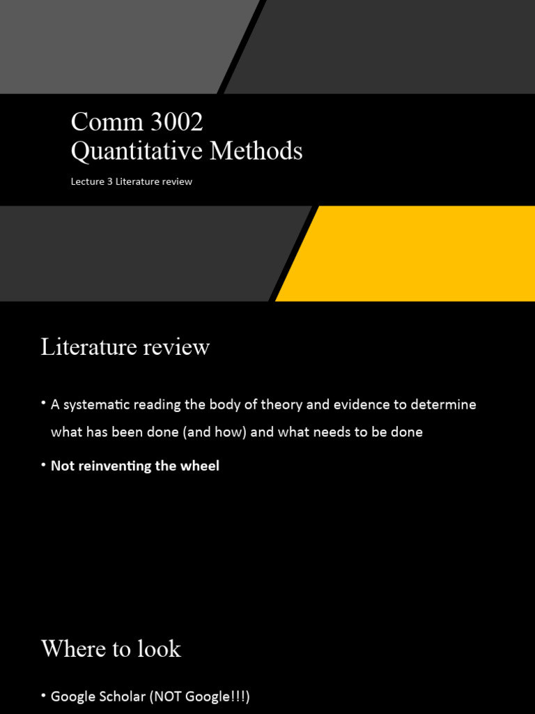L3 Lit Review | Download Free PDF | Academic Journal | Science