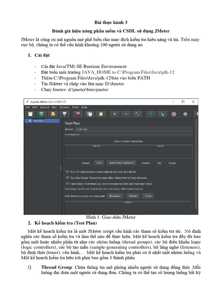 Bài thực hành 3 - Đánh giá hiệu năng phần mềm và CSDL | PDF