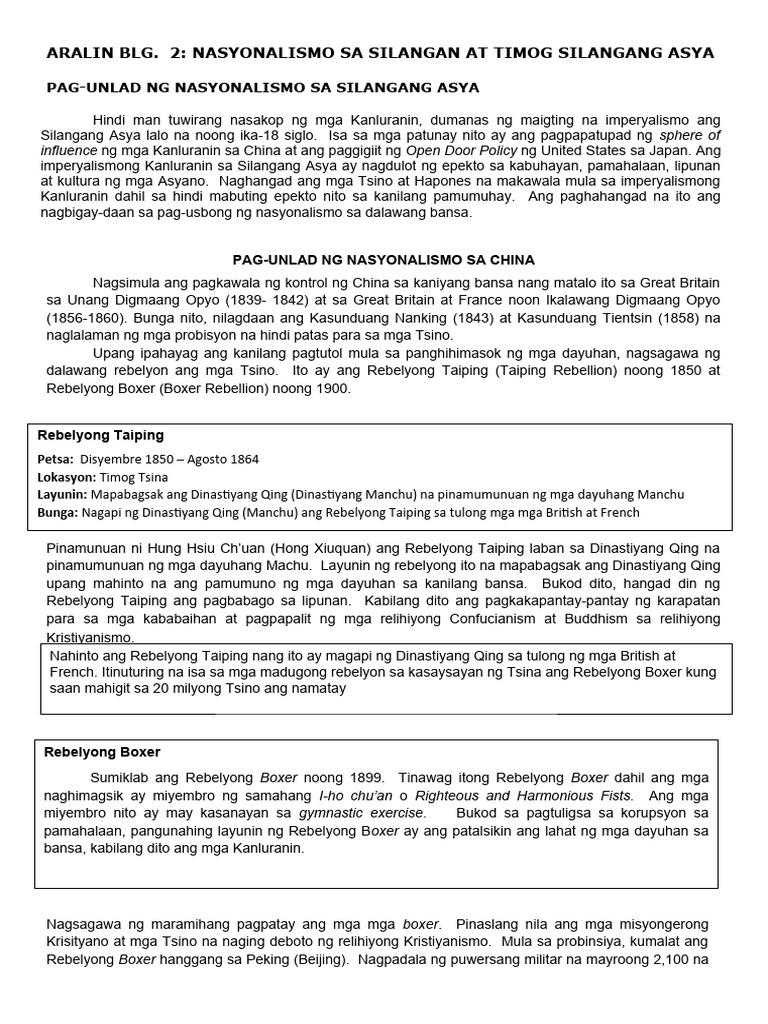 4th Grading Aralin 2 | PDF