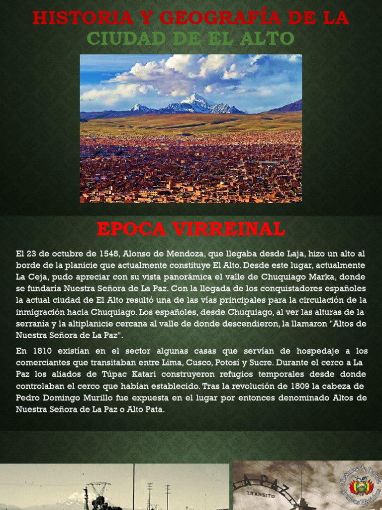 Historia y Geograf-A de La Ciudad de El Alto | PDF