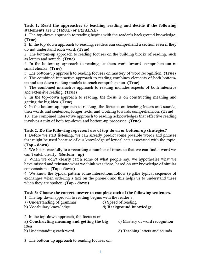 T NG H P PPGD3 | PDF | Reading Comprehension | Speed Reading