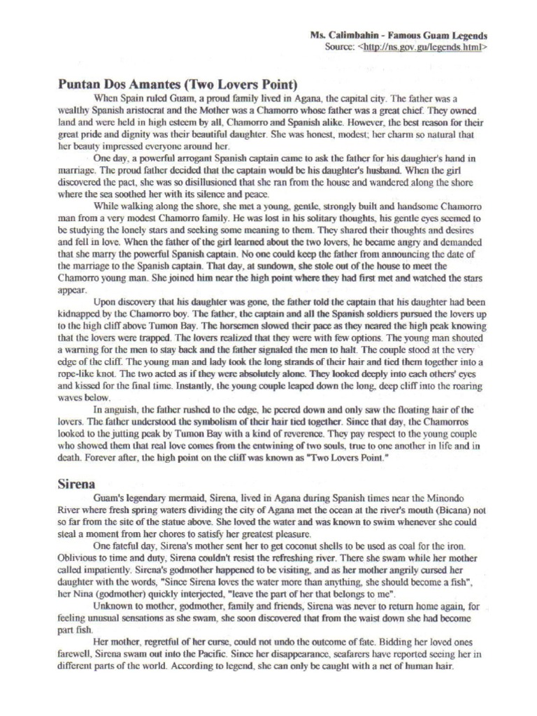 Guam Legends For The DSP | PDF
