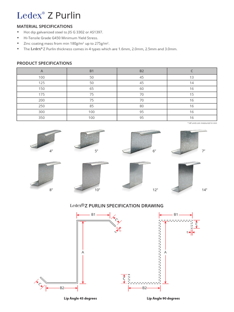 Le-Nam Z Purlin | PDF | Civil Engineering | Structural Engineering