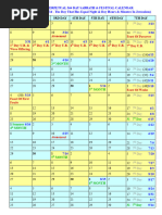 Zadokite Calendar 2025-2026 Overview | PDF | High Holy Days | Passover