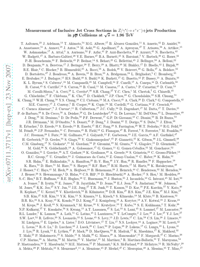 Measurement Of Inclusive Jet Cross Sections In Z/Γ (→ E E) +Jets ...