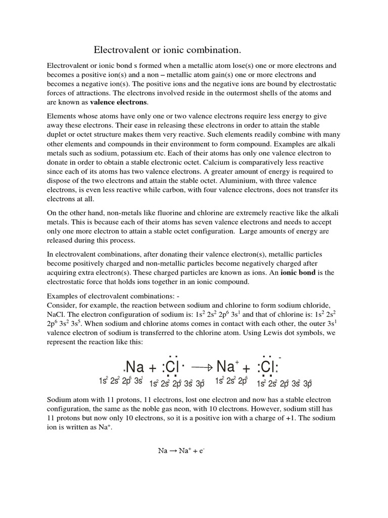 Ionic Bonding Explained with Examples | PDF | Ion | Chemical Compounds