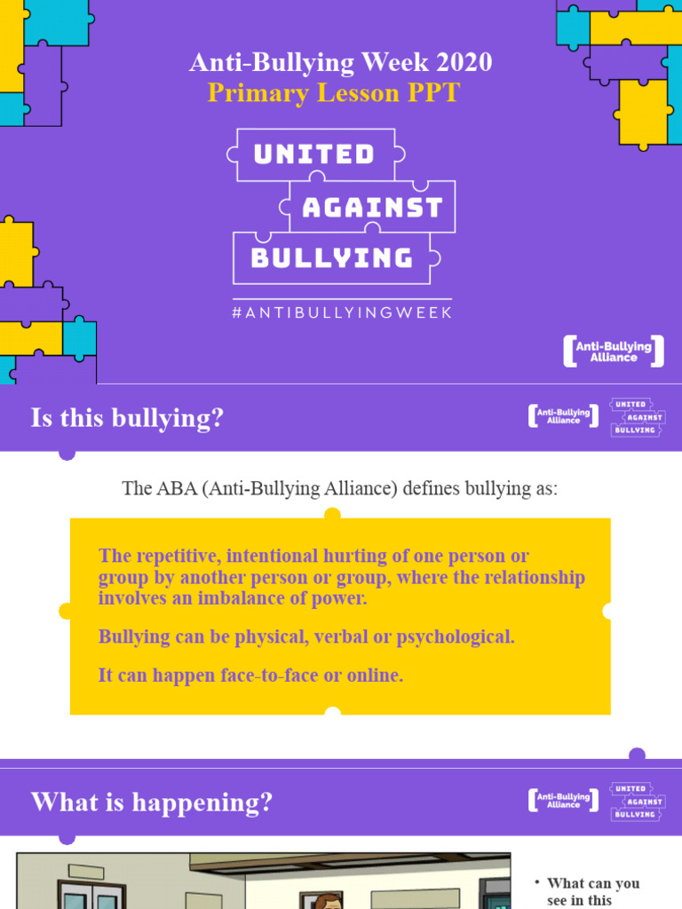 Anti-Bullying Week 2020 Lesson Plan | PDF | Bullying | Behavioural Sciences