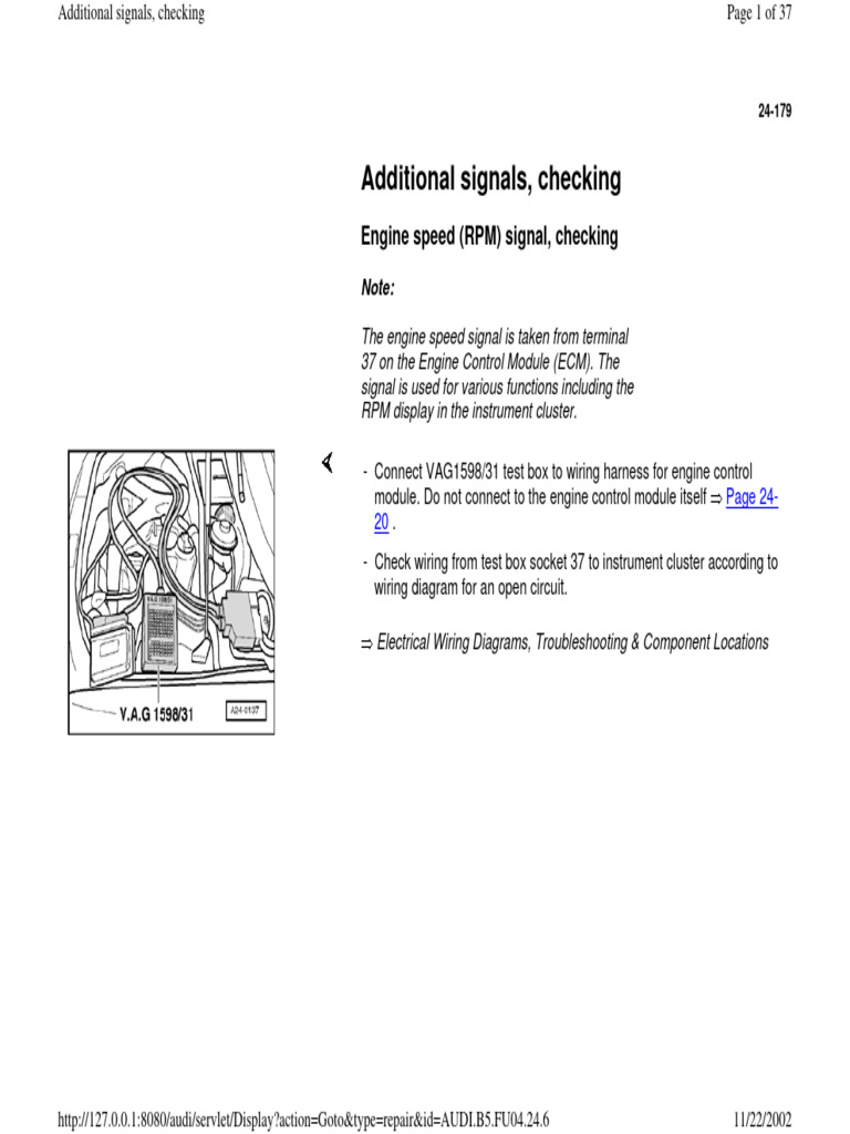 24-179 Additional Signals Checking | PDF | Electrical Connector ...