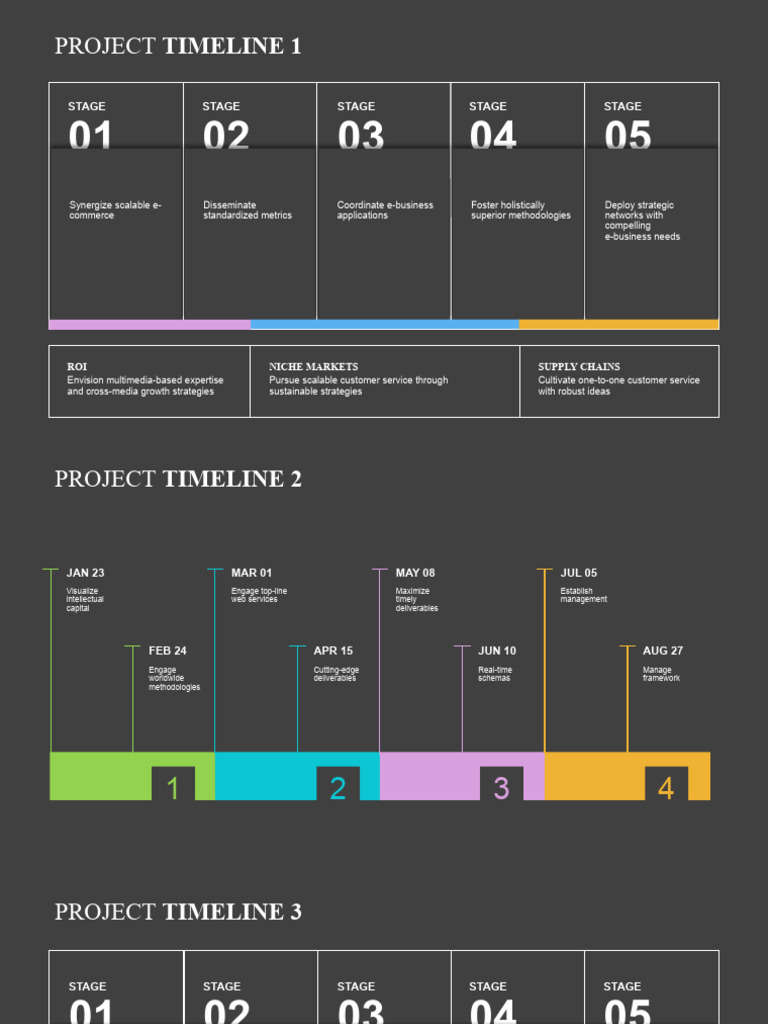 Project Stage Timeline | PDF | Business Economics | Business Process