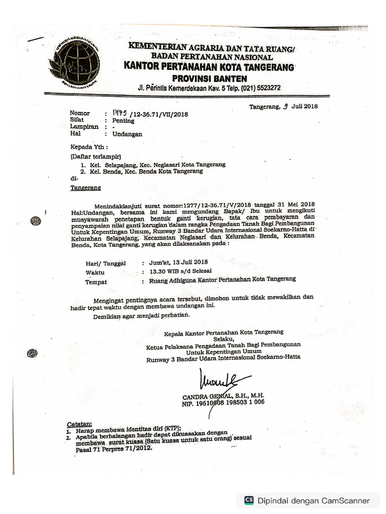 Data Kepamilikan Lahan Sudirman | PDF