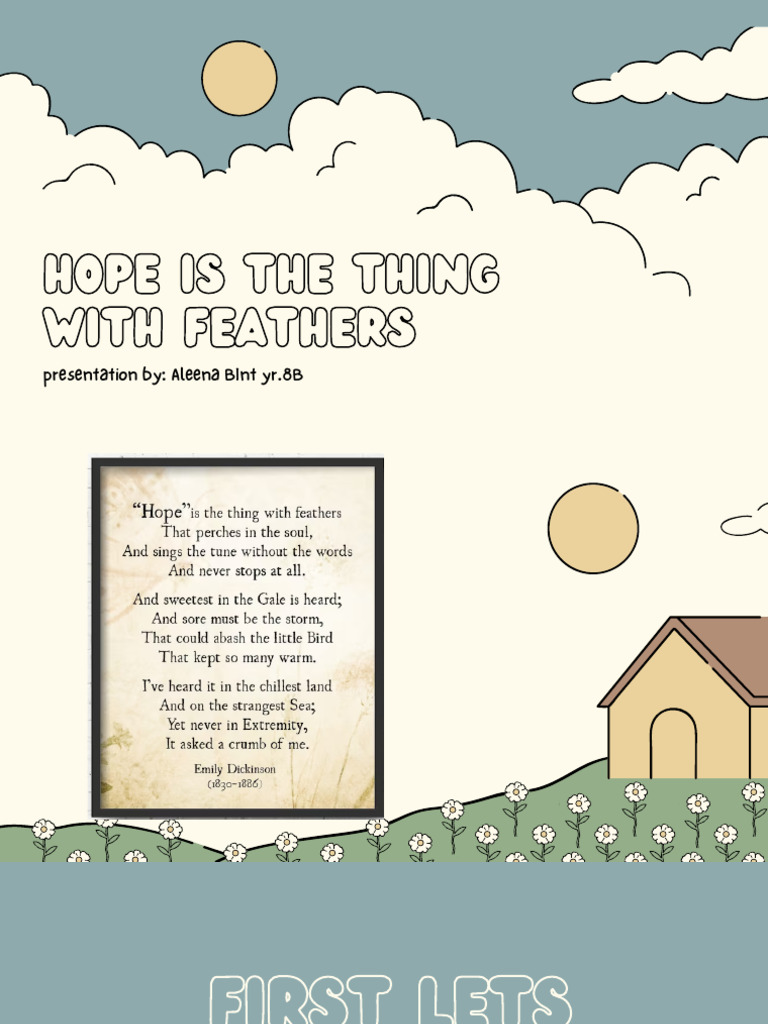 Hope Is The Thing With Feathers | PDF
