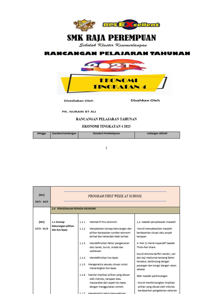 RPT Ekonomi T4 2023 | PDF