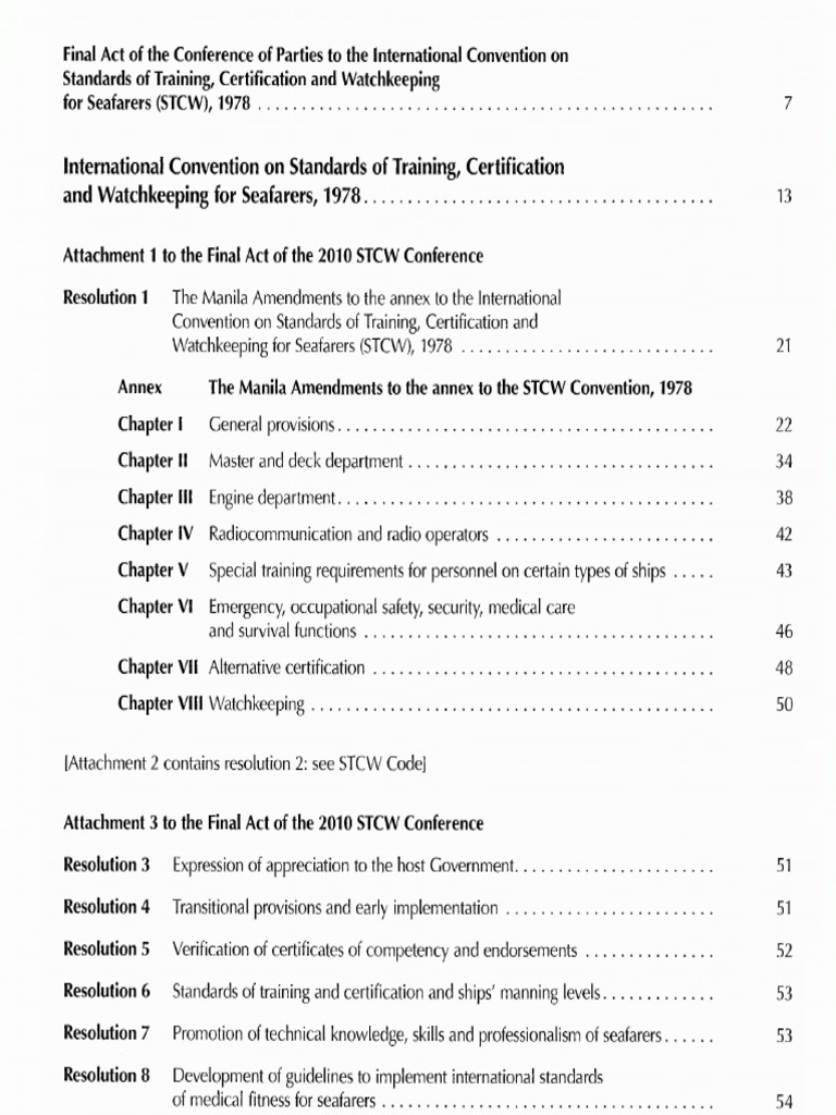 STCW | PDF