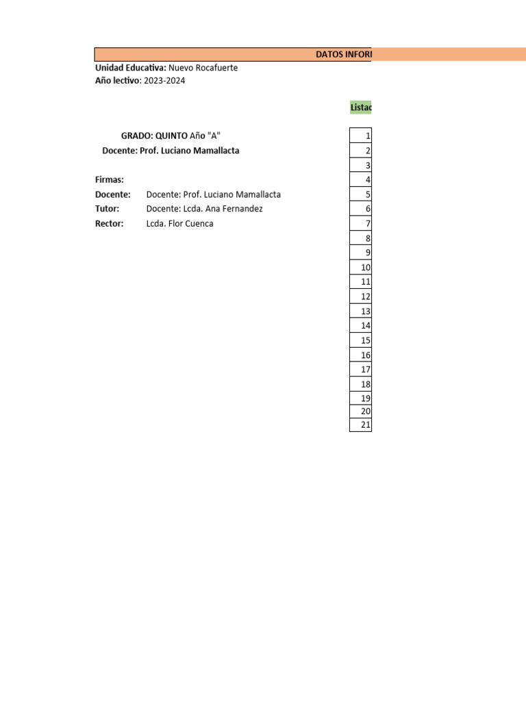 Quinto Año Concentrado de Calificaciones de Juntas 2023 2024 | PDF