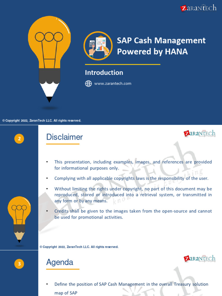 Introduction To SAP Cash Management Powered by HANA | PDF | Cash ...