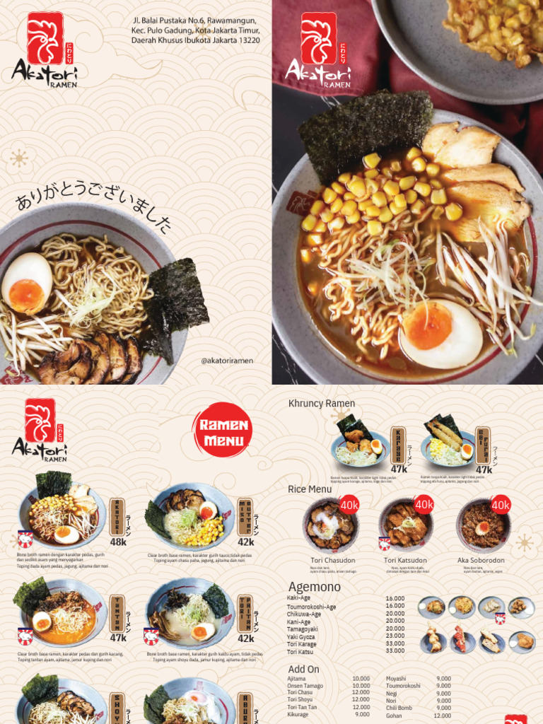 Menu Akatori 2024 | PDF