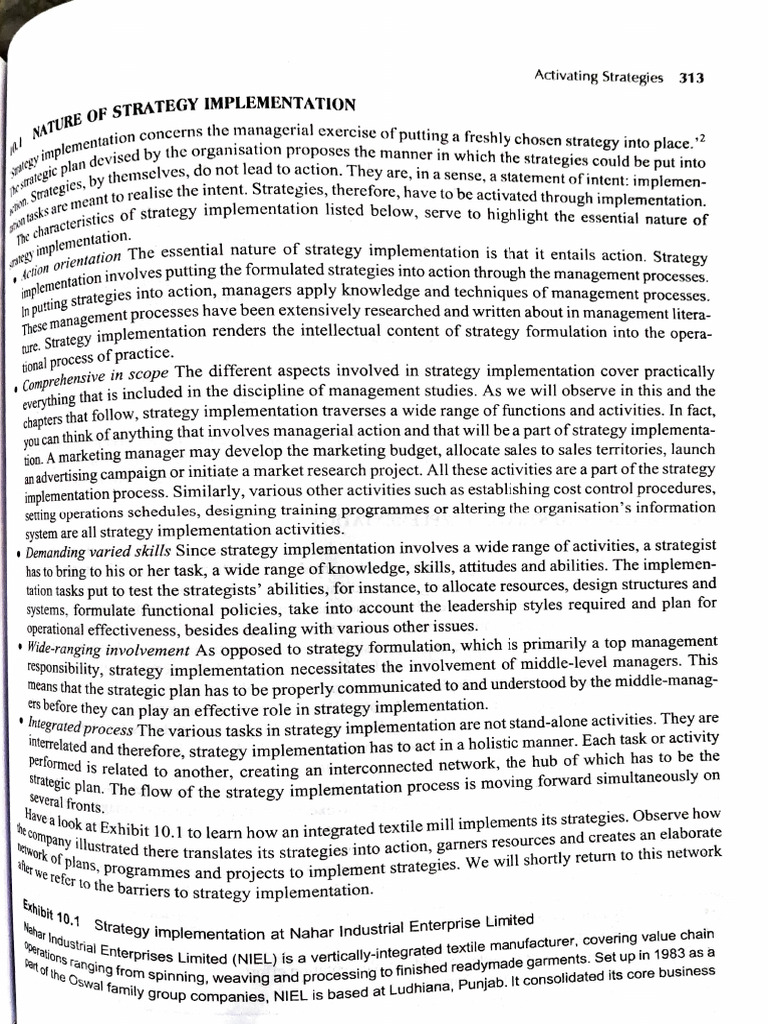 Activating Strategies, Behavioral Implementation | PDF | Strategic ...