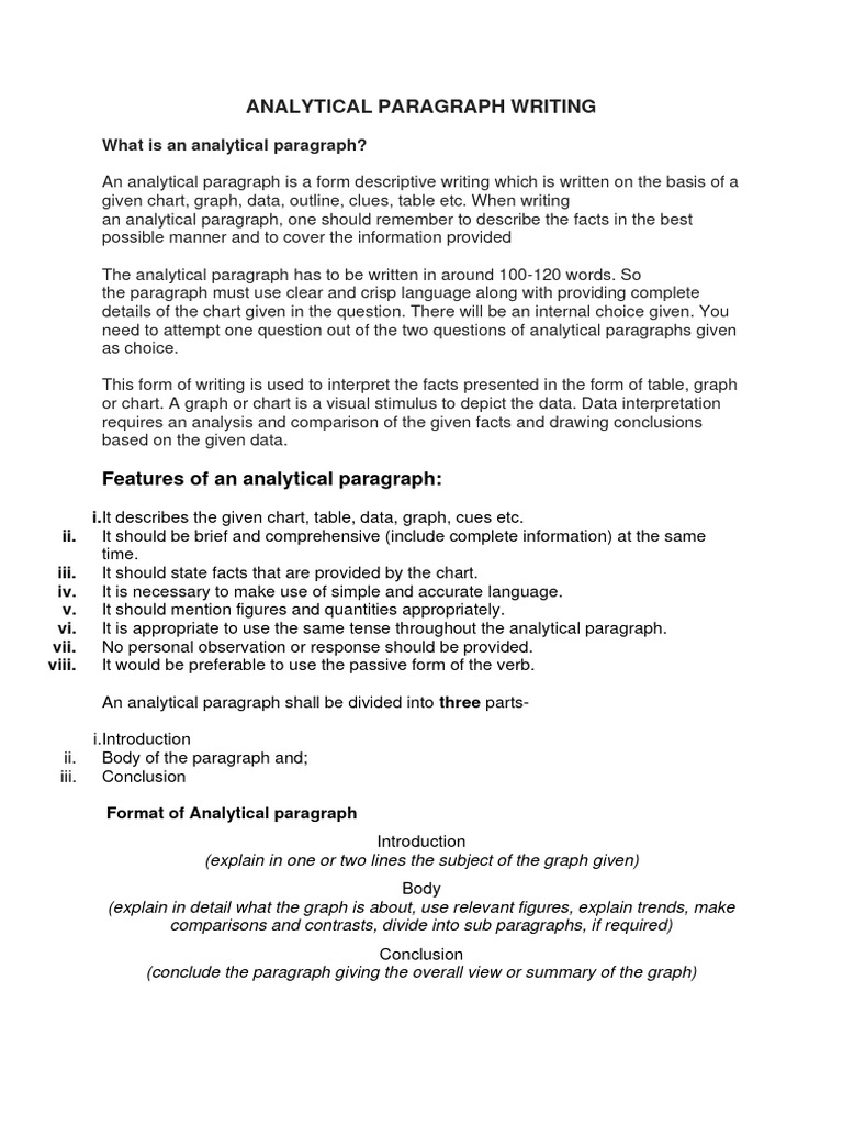 ANALYTICAL PARAGRAPH WRITING | PDF | Poverty | Poverty & Homelessness