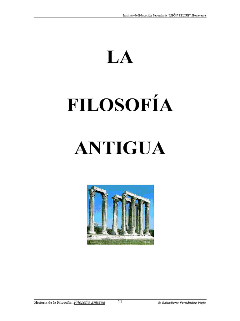 Filosofía Antigua | PDF | Filosofía griega antigua | Pitágoras