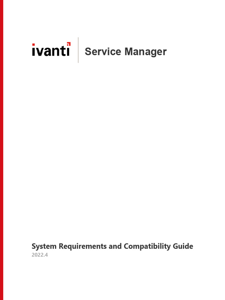 IVANTI System Requirements Guide | PDF | Port (Computer Networking ...