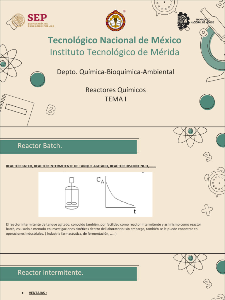 Reactor Batch | PDF | Reactor Quimico | Química