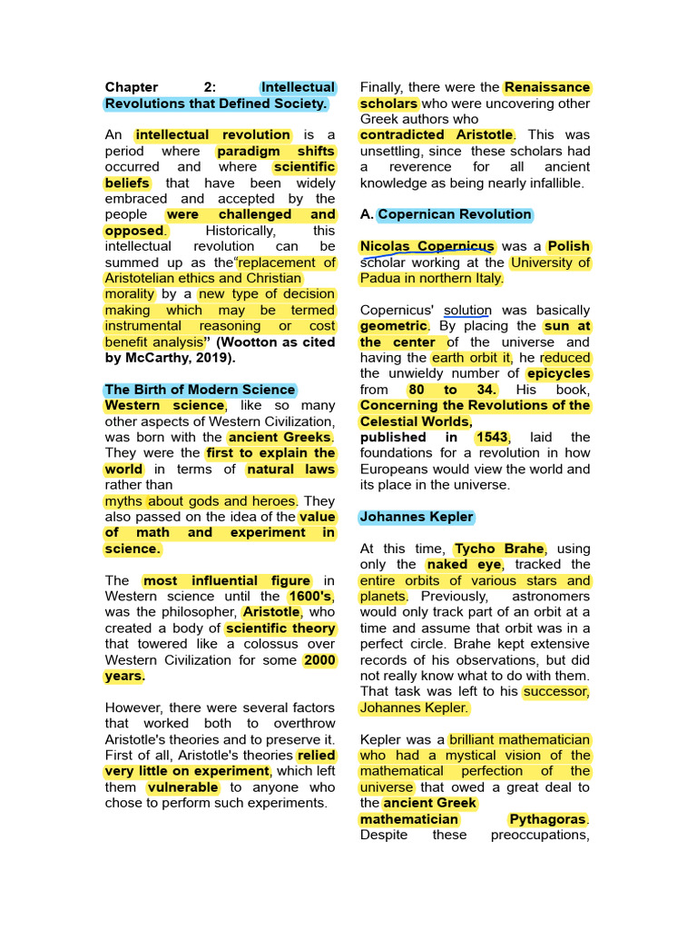 Chapter 2 STS | PDF | Johannes Kepler | Mesoamerica