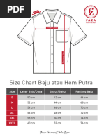 Size Chart Toga Uph | PDF