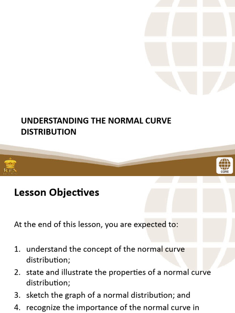 PSUnit II Lesson 1 Understanding The Normal Curve Distribution | Download Free PDF | Normal ...
