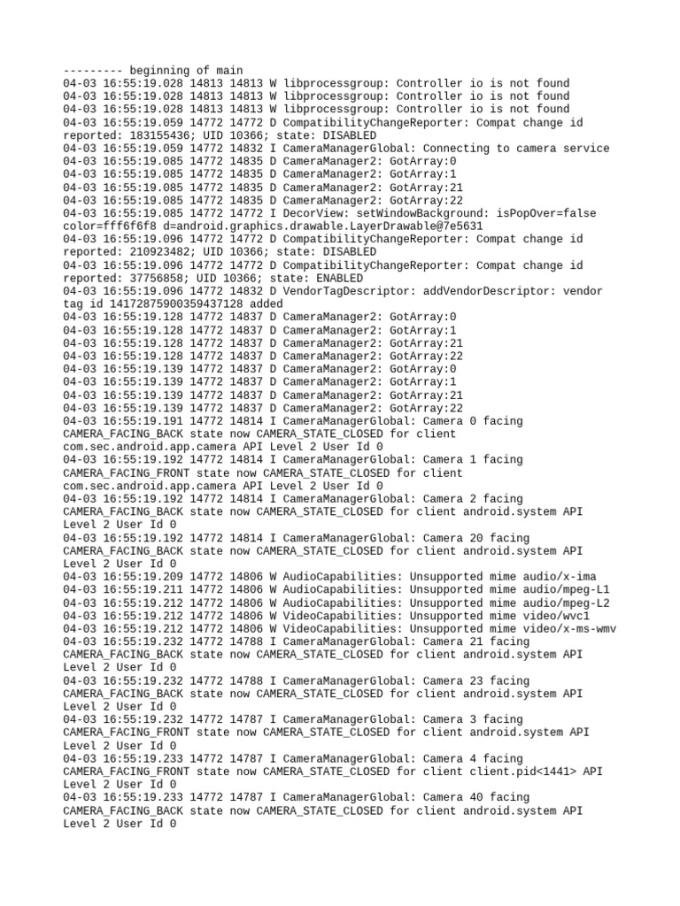 Logcat 1712177718978 | PDF | Operating System Families | Computing