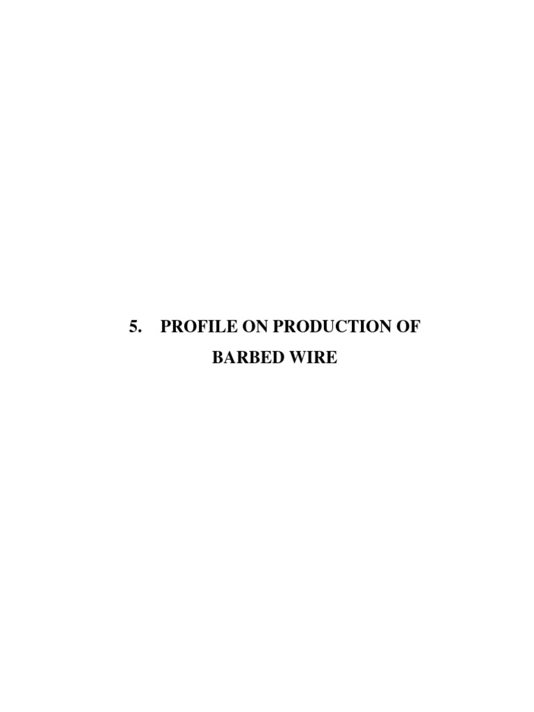 Barbed Wire | PDF | Internal Rate Of Return | Expense