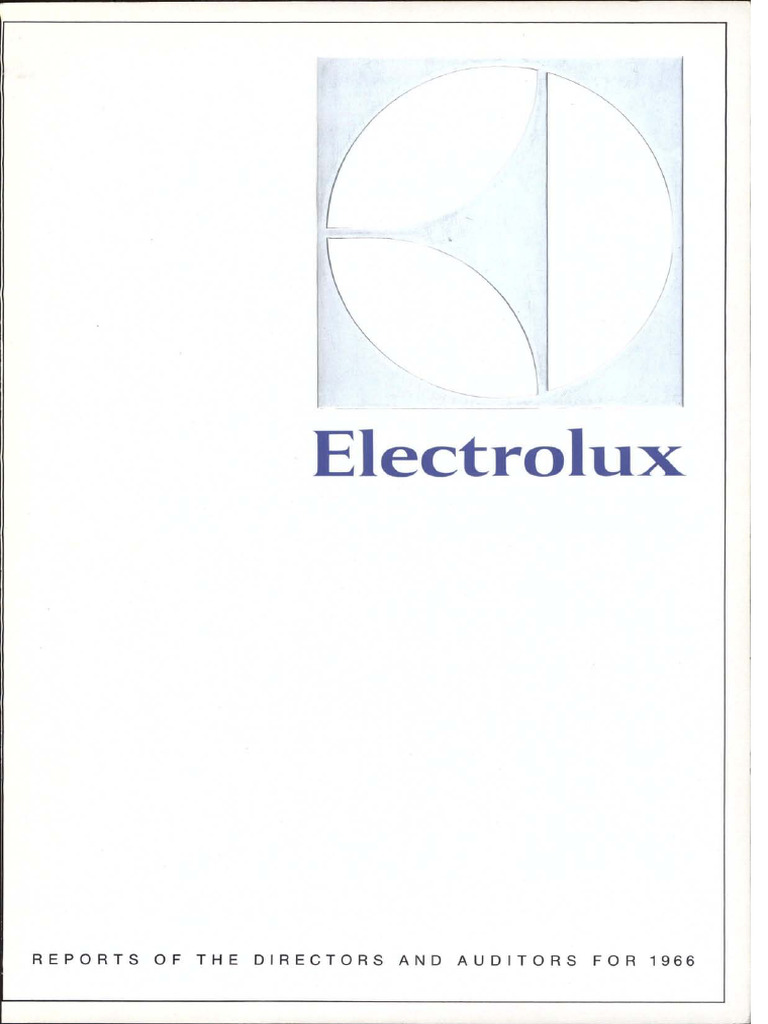 Electrolux Annual Report 1966 English | PDF