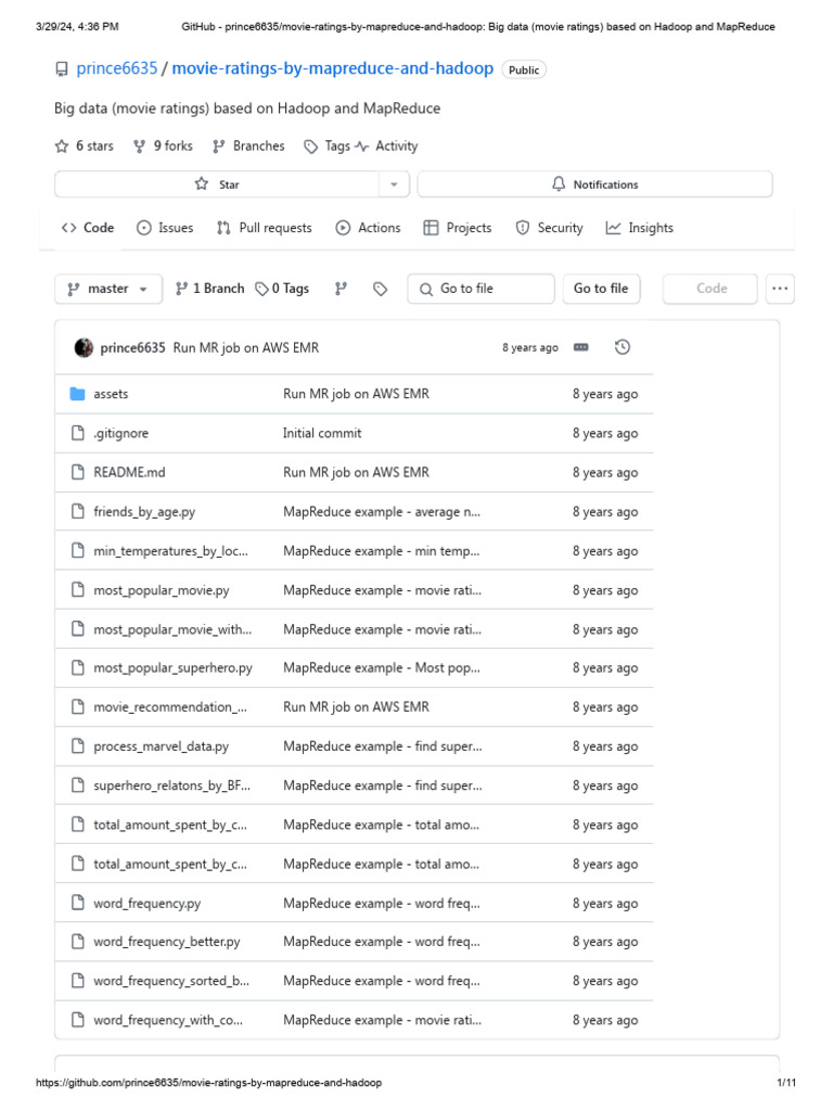 GitHub - Prince6635 - Movie-Ratings-By-Mapreduce-And-Hadoop - Big Data (Movie Ratings) Based On ...